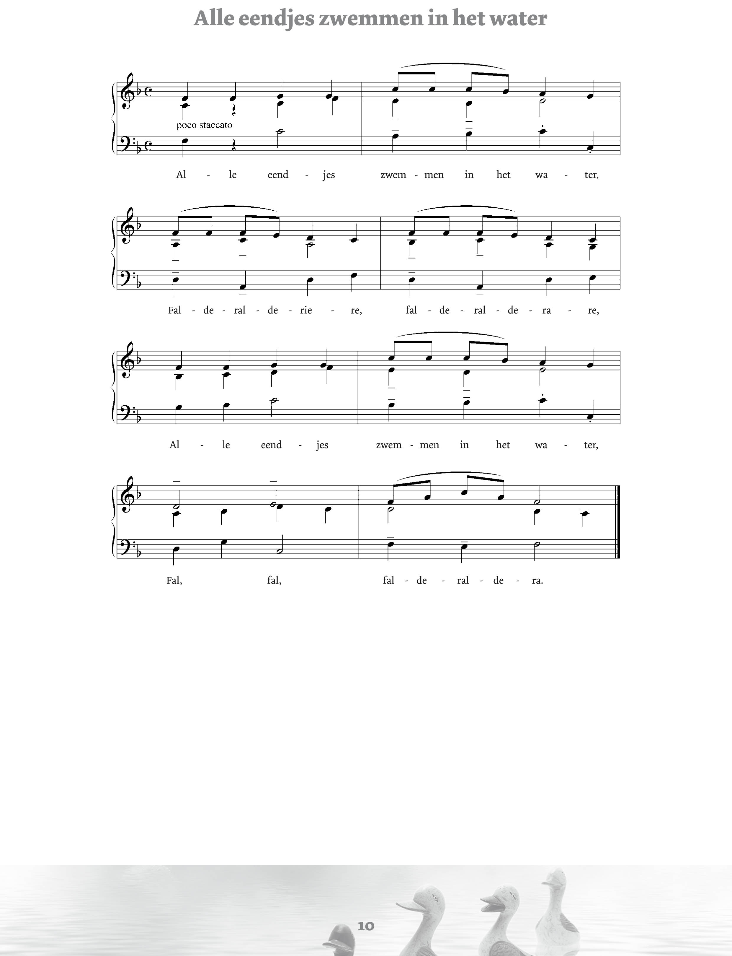 Gratis Kinderliedjes - Bladmuziek voor de Pianist