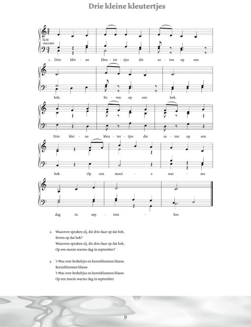 Gratis Kinderliedjes - Bladmuziek voor de Pianist